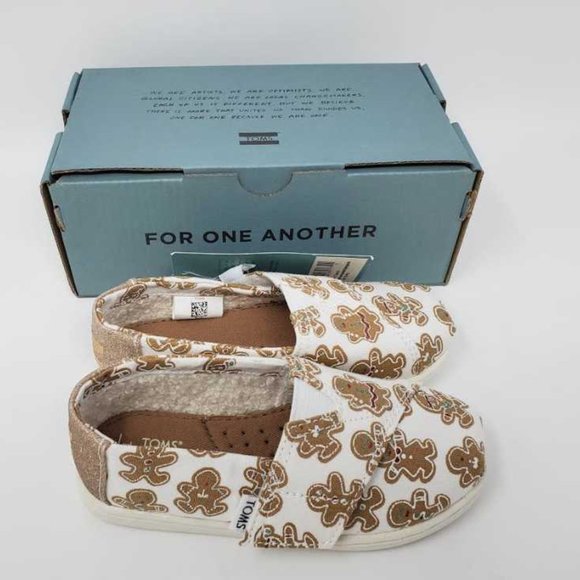 Toms | Shoes | New Toddler Girls 9 Tiny Toms Sugar Frosted Gingerbread ...
